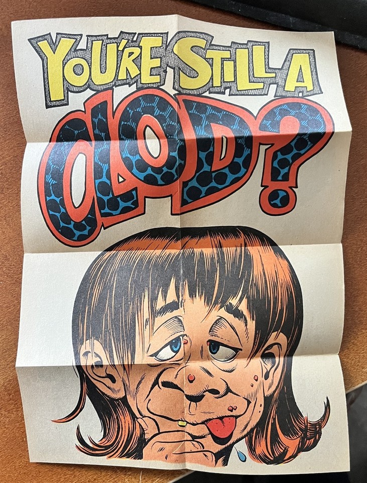 1967 Topps Nasty Notes #9 You Dress Real Cool Fold-Out Poster Card R708 ...
