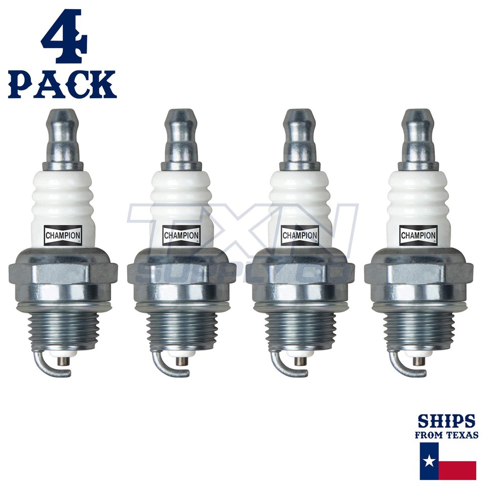 4 Pack Champion Spark Plug - For Poulan Pro Bad Boy 3750 Chainsaw | eBay