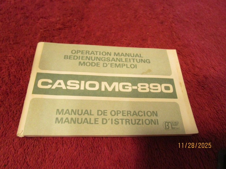 Vintage Casio MG-890 Game Calculator Makes Sounds No Screen Parts ...