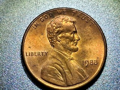 1988 Lincoln Penny Flared "G". 1989 Reverse. Die Crack Under FG. | eBay