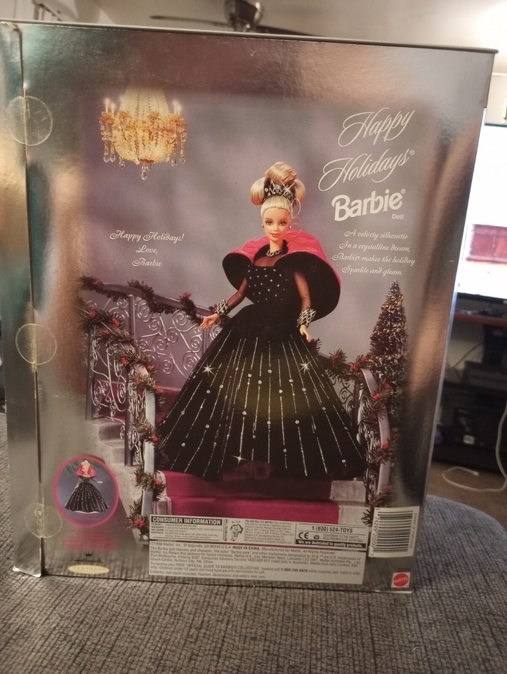 1998 Mattel Barbie Doll #20200 Happy Holidays Christmas Special Edition ...