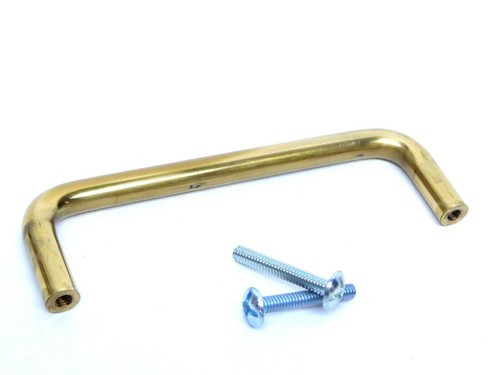 Stanley 4484 BRASS 4" CC Cabinet Wire Pull Handles With SCREWS ES | eBay