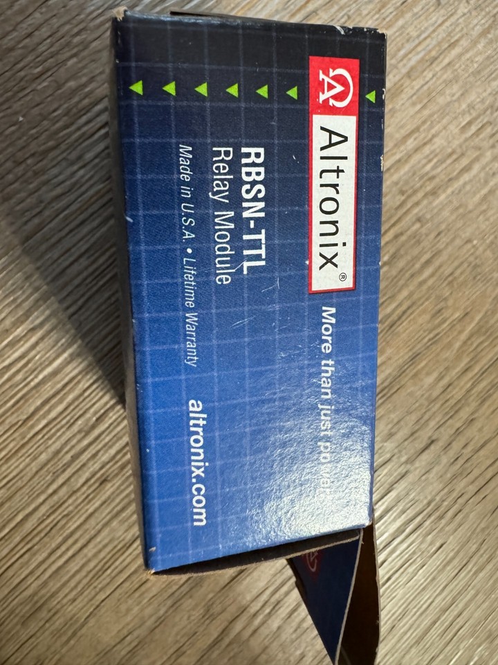 Altronix RBSN-TTL Relay Module 12VDC or 24 VDC operation DPDT Contacts ...
