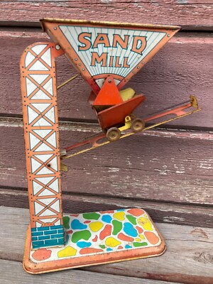 VTG J CHEIN SAND MILL TIN LITHO TOY SANDBOX | eBay
