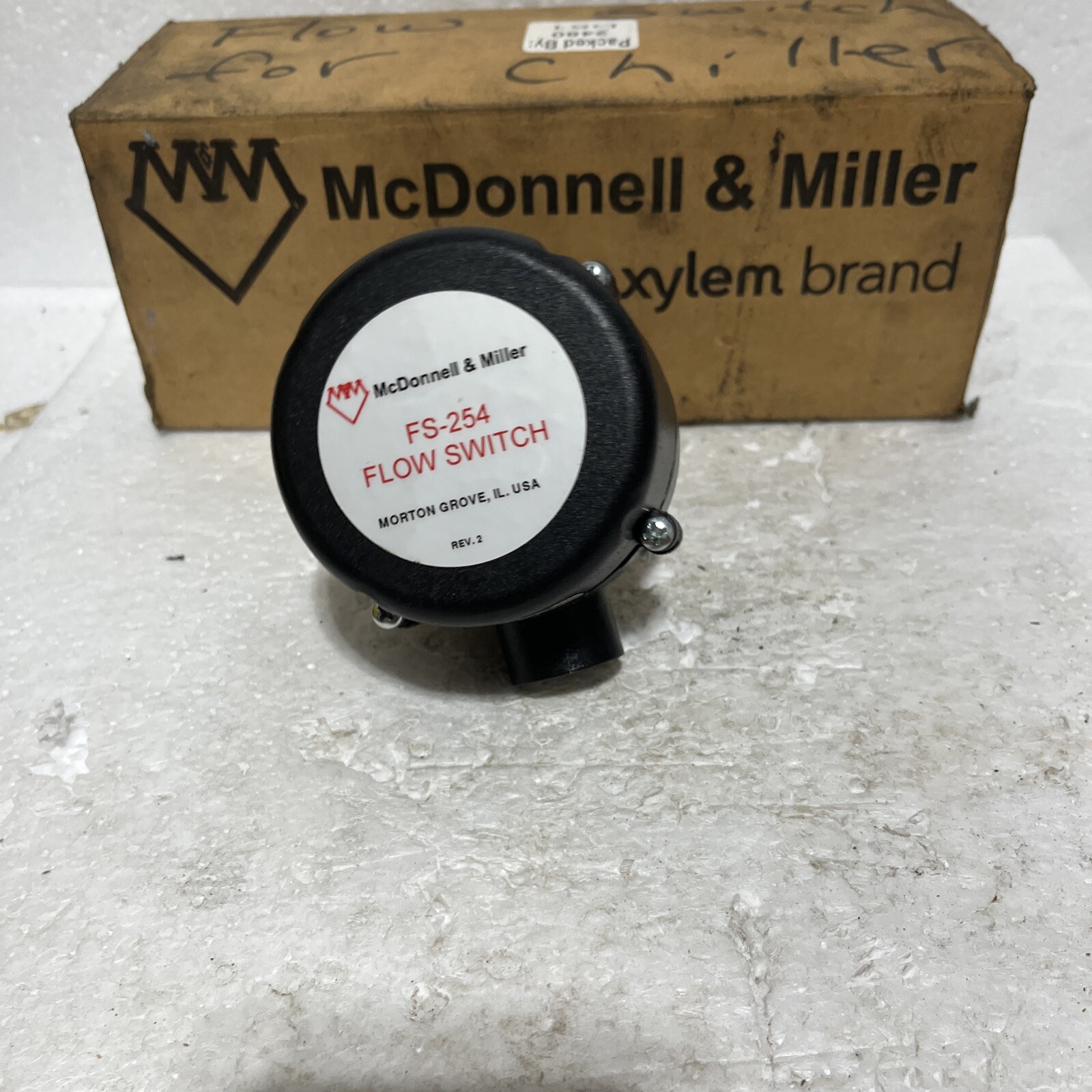 FS254 McDonnell & Miller Flow Switch, 1 NPT MCDONNELL MILLER FLOW ...