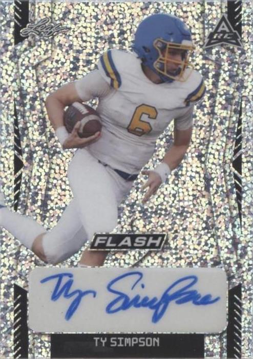 2022 Leaf Flash - Ty Simpson #BA-TS1 Silver Metalized Sparkles /40 (AU ...