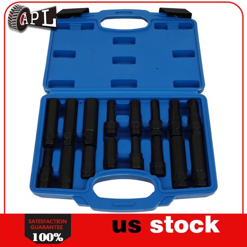 16Pcs Locking Lug Nut Master Set Removal Tool Kit Wheel Lock Key Double ...