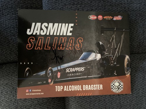 Jasmine Salinas Signed Promo Card Nhra Drag Racing Autographed 2022 | eBay
