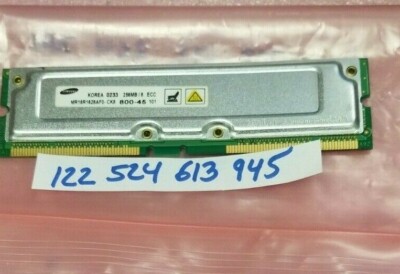 256MB RAMBUS RIMM PC RDRAM 800-45 800 45 184PIN ECC NON-REGISTERED | eBay