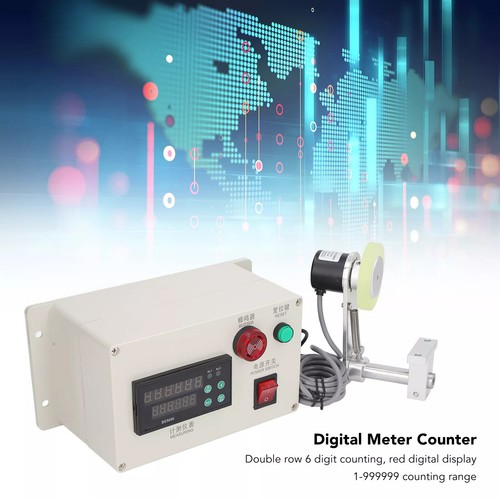 Digital Yard Counter With Spring Bracket Roller 6Digits Cable Wheel ...