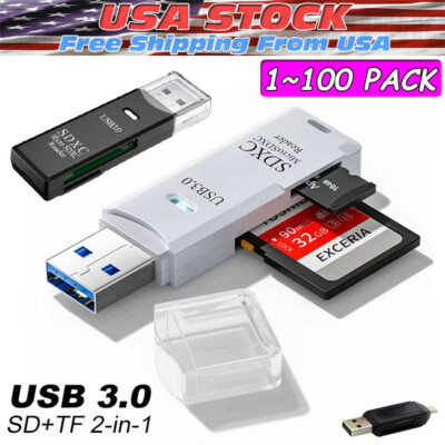 USB3.0 SD Card Reader for PC Micro SD Card to USB Adapter for Camera ...