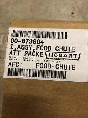 Hobart I,Assembly,Food Chute Att Packed 00-873604 - Free Shipping ...