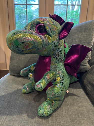 TY Beanie Boos - CINDER the Dragon (LARGE Size - 17 inch) - Boo Toy ...