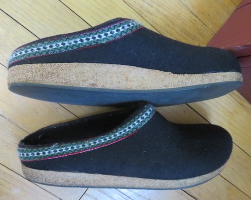 Stegmann LL Bean Women's Bohemian Black Wool Cork Sole Slip On Clog Shoe Size 8 | eBay