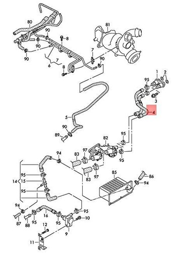 NEW VW AUDI SEAT COOLANT HOSE COOLANT REGULATOR HOUSING 6R0122157D ...