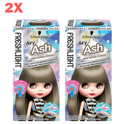 2x SCHWARZKOPF FreshLight Hair Dye Airy Ash Color Blythe Foam ...