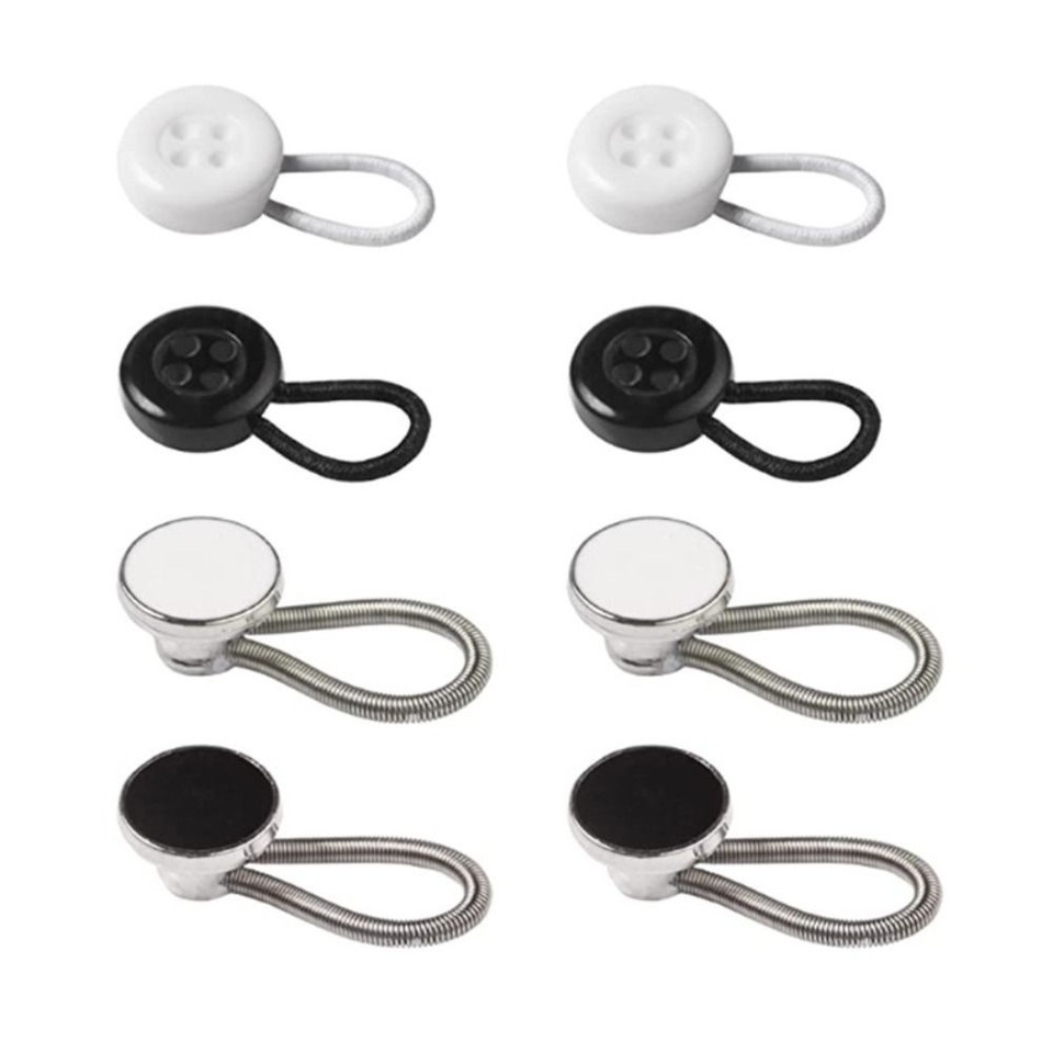 8Pcs Flexible Shirts Button Expanders for Shirt Dress Pants | eBay ...