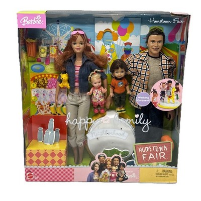 Barbie Happy Family Hometown Fair Midge Alan Ryan Nikki C5196 2003 New ...