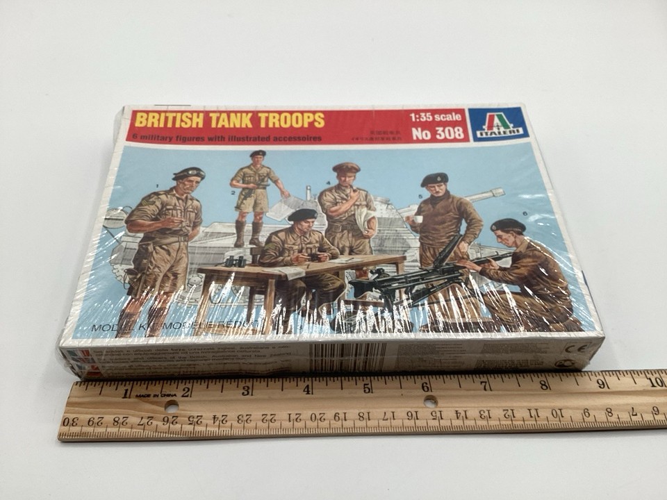 Sealed Italeri Commonwealth Tank Troops Model Kit 1/35 Scale #308 World ...