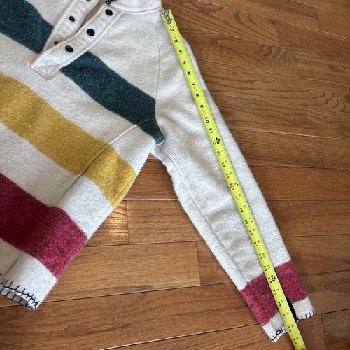 170 VTG Woolrich pendleton Hudson Bay Wool Half Snap Pullover Sweater m ...