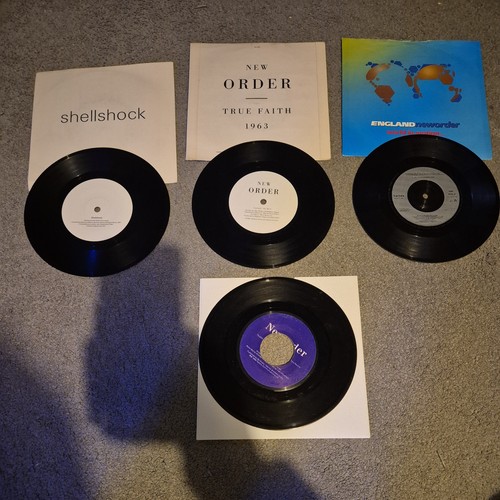 New Order 7" Vinyl Single Record X4 true Faith , shellshock , world in ...