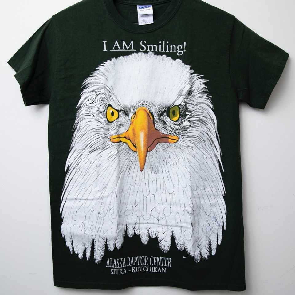 Sitka Alaska ARRC Raptor Center Bald Eagle I AM SMILING T-shirt Nature ...