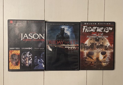 Lot Of 5 Friday The 13th DVD Jason Goes To Hell Freddy Vs Jason Takes ...