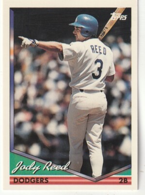 FREE SHIPPING-MINT-1994 Topps Jody Reed #325 DODGERS PLUS BONUS CARDS ...