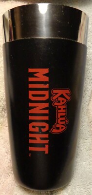Kahlua Midnight - Rubber Coated Stainless Steel Shaker - Black - NEW | eBay