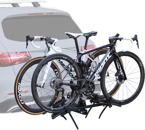 2 Fat Bike Rack Carrier Vehicle Mount Truck Hitch Heavy Duty Folding w ...