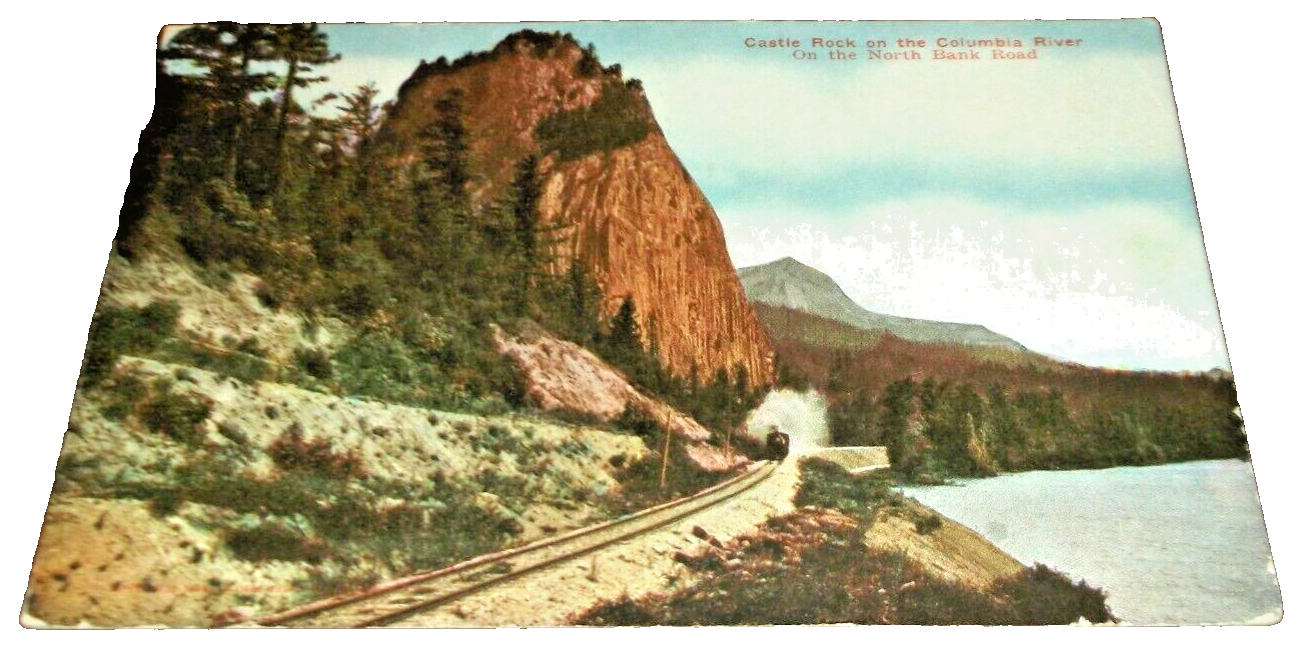1913 SP&S SPOKANE PORTLAND AND SEATTLE PASSENGER TRAIN COLUMBIA RIVER ...