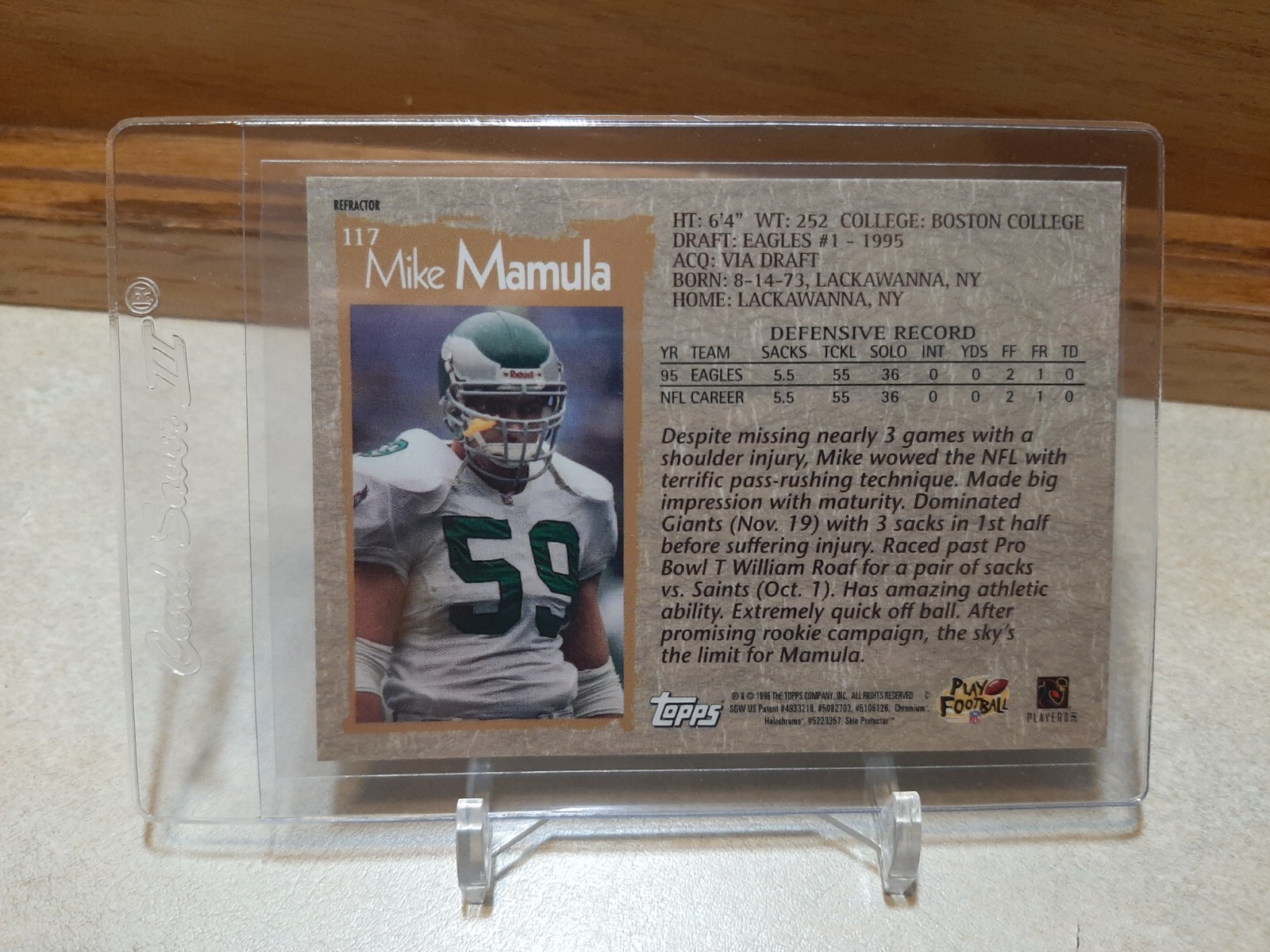 1996 TOPPS CHROME REFRACTOR #117 - MIKE MAMULA | eBay