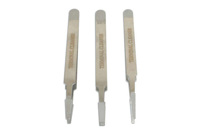 Laser Tool 6546 Diamond Terminal Cleaner Set in Wallet 3pce Set Tweezer ...