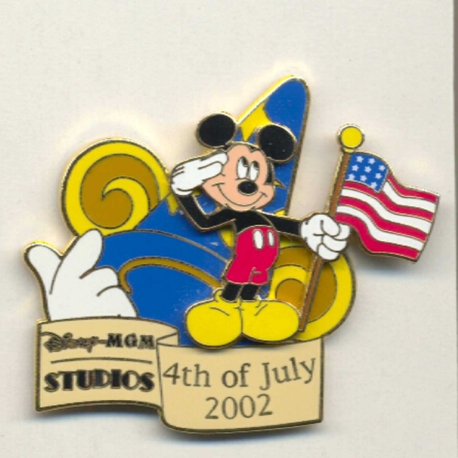 6664 DISNEY LE 4TH OF JULY 2002 MGM STUDIOS MICKEY HOLDING FLAG ...