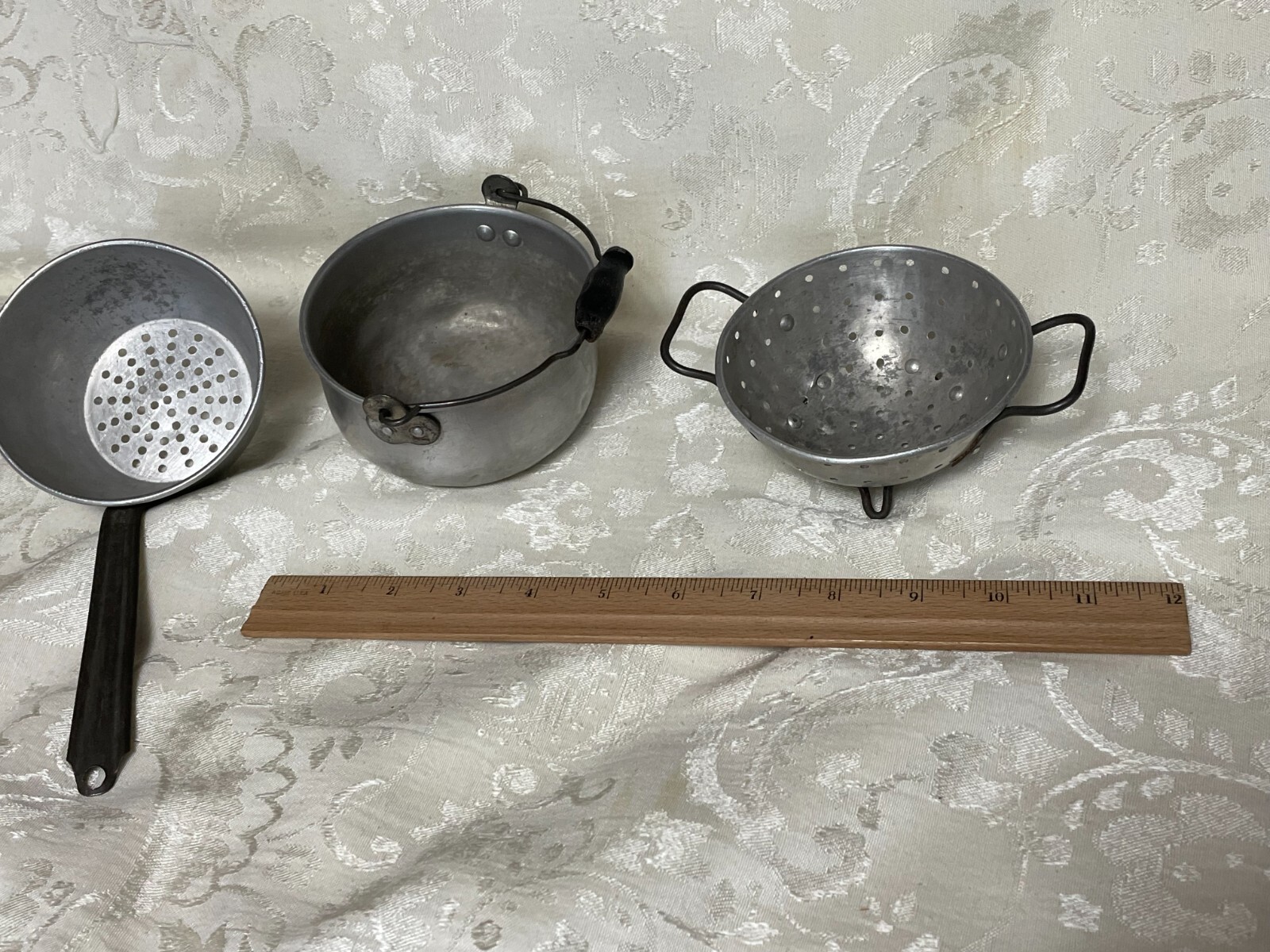 Vintage Children’s Toys Aluminum Colander Pierced Strainer Stock Pot ...