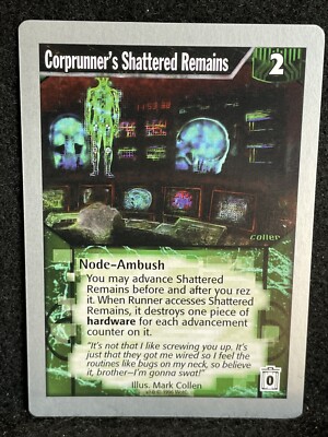 Netrunner 1996 WOTC Uncommon Node - Corprunner's Shattered Remains | eBay