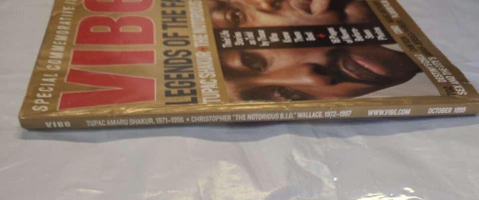 VIBE Magazine LEGENDS OF THE FALL October 1999- Tupac Shakur ...