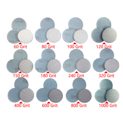 2 Inch 50mm Dry Sanding Discs Hook and Loop Abrasive Sandpaper Pads 60 ...