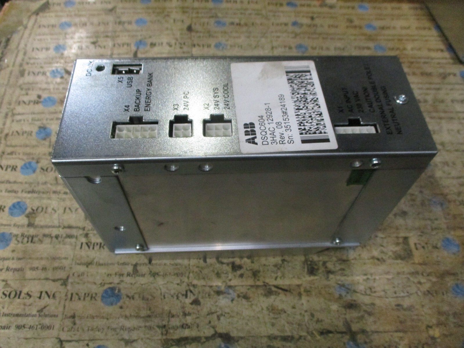 ABB DSQC604 Controller 3HAC 12928-1 ABB PBSE1027 Control 230VAC 24VDC ...