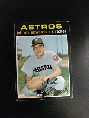 1971 Topps Baseball - Mid Grade Set Break - #44 Johnny Edwards read ...