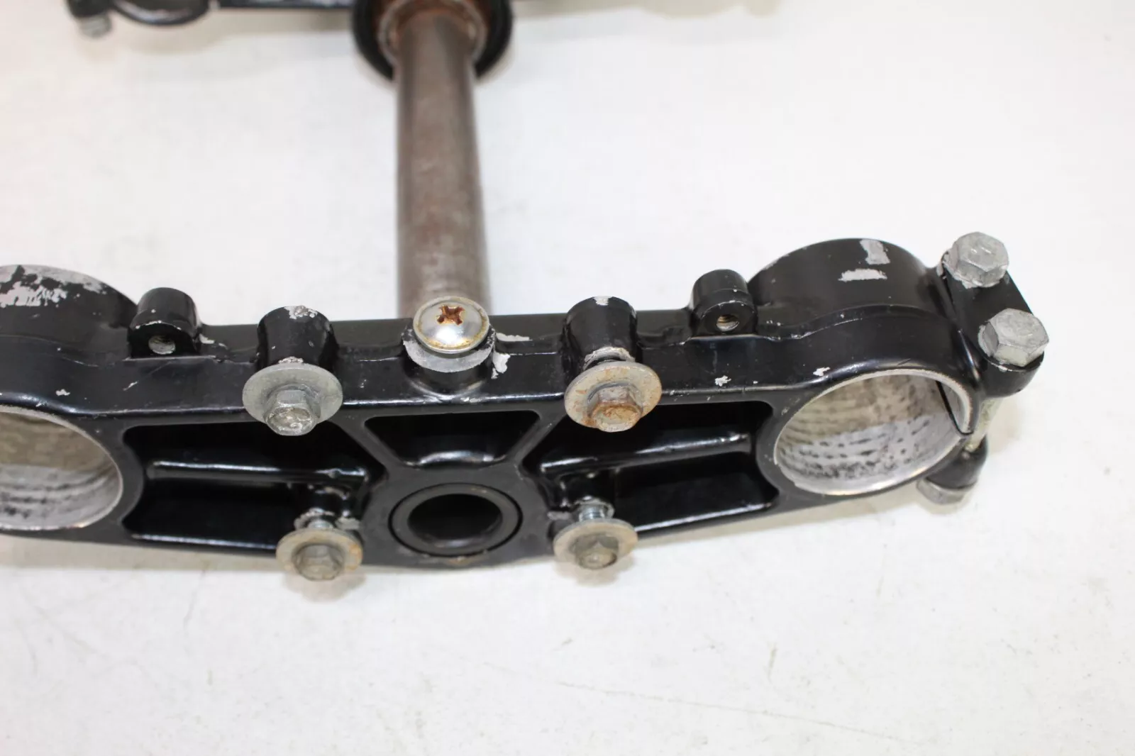 1984 Kawasaki KX125 Triple Clamp Set Upper Lower Clamps KX 1984 Kawasaki KX125 Triple Clamp Set Upper Lower Clamps KX