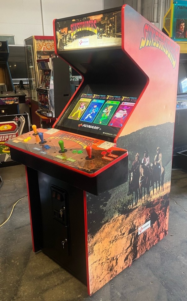 SUNSET RIDERS ARCADE MACHINE by KONAMI 1991 | eBay