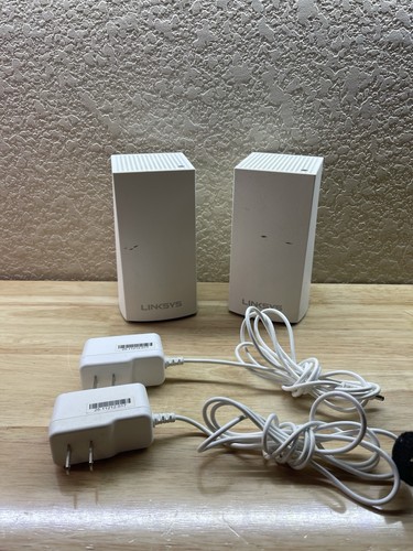 Lot of 2 Linksys VLP01 Wireless Mesh WiFi Router Extenders AC1200 W ...