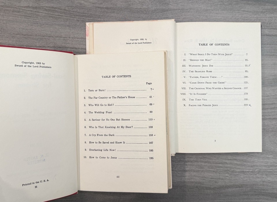 VTG Lot of 6 John R. Rice Books ~ Religion Bible Sermons ~ Some FIRST ...