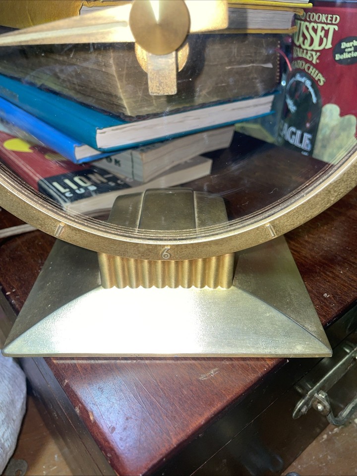 Vintage 1950's Jefferson Golden Hour Electric Mystery Clock Works Great ...