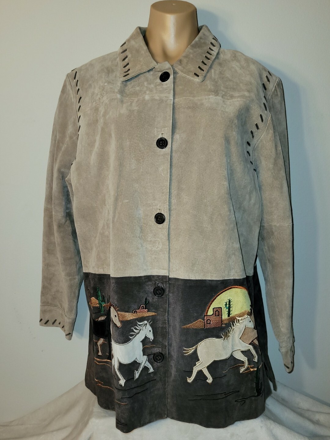 Quacker Factory Large Leather Horses Western Equestri… - Gem