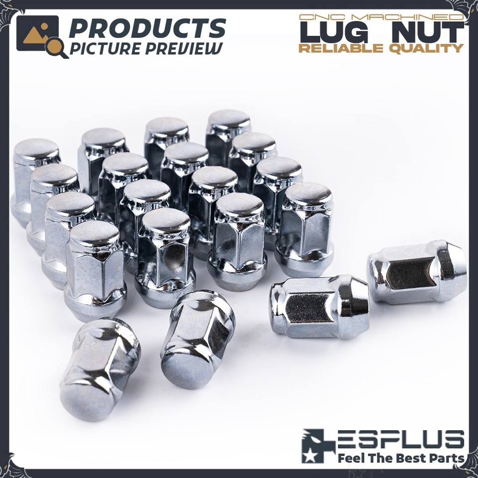 [20] Chrome 12x1.25 Acorn Wheel Lug Nut For Nissan Infiniti Conical ...