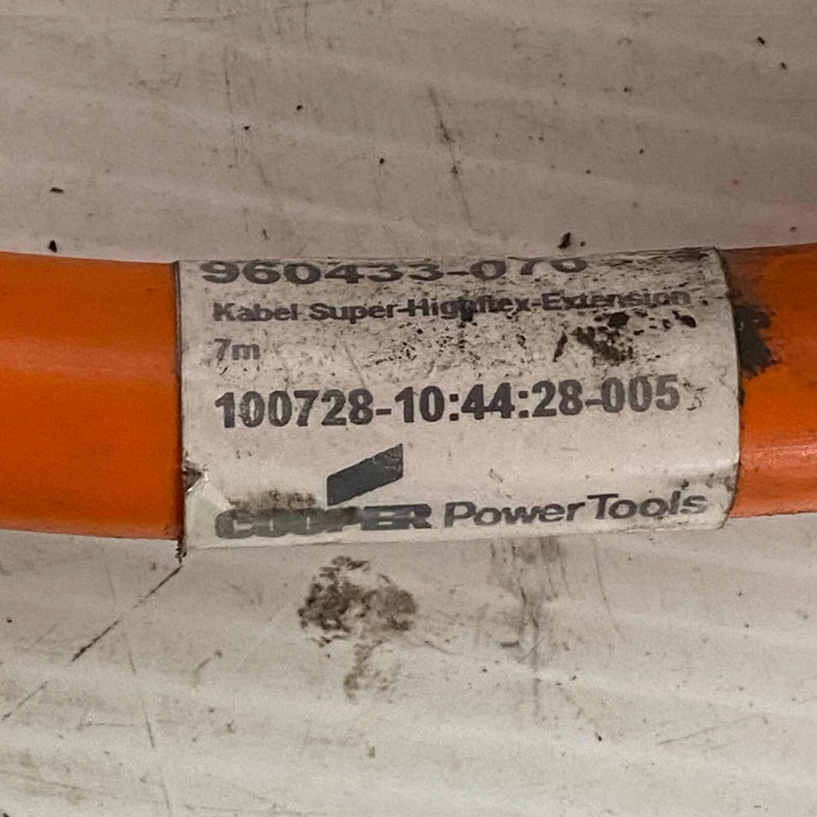 Cooper Power TORQUE TOOL Nutrunner 960433-070 Kabel Super Hightex ...
