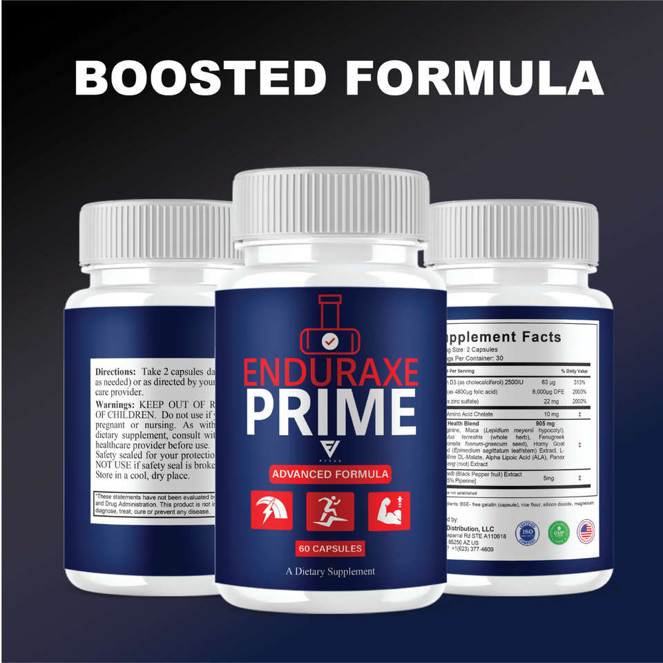 (5 Pack) Enduraxe Prime Advanced Capsules, EnduraxePrime Pills (300 ...
