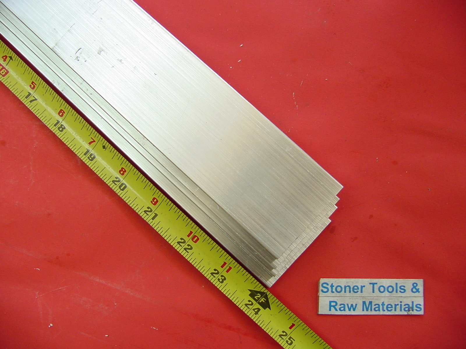 4 Pieces 1/8" X 2" ALUMINUM 6061 FLAT BAR 24" long Extruded Mill Bar ...